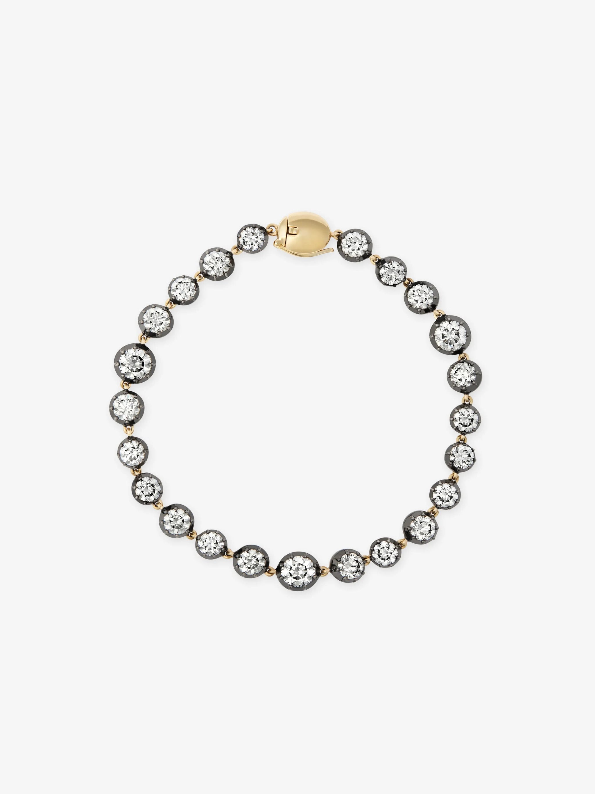 Signature Diamond Button Back Bracelet | Jessica McCormack – Jessica ...