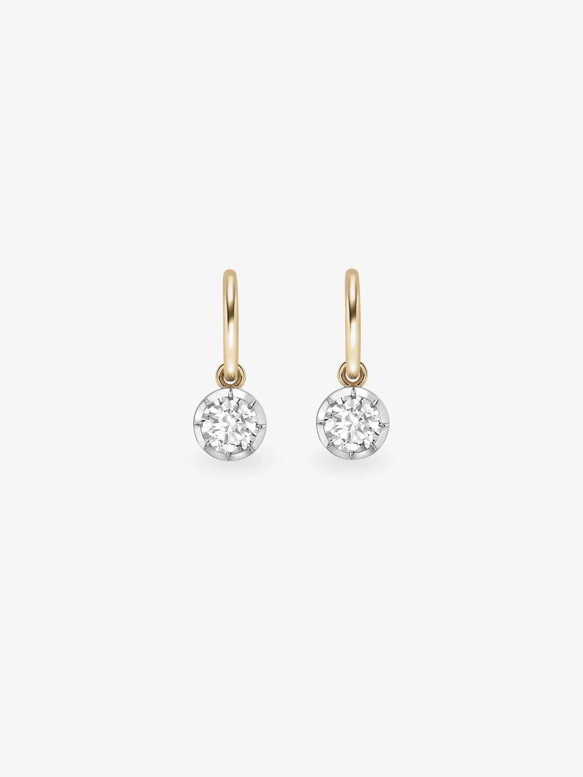 0.40ct Diamond & White Gold Gypset Hoop Earrings | Jessica McCormack ...