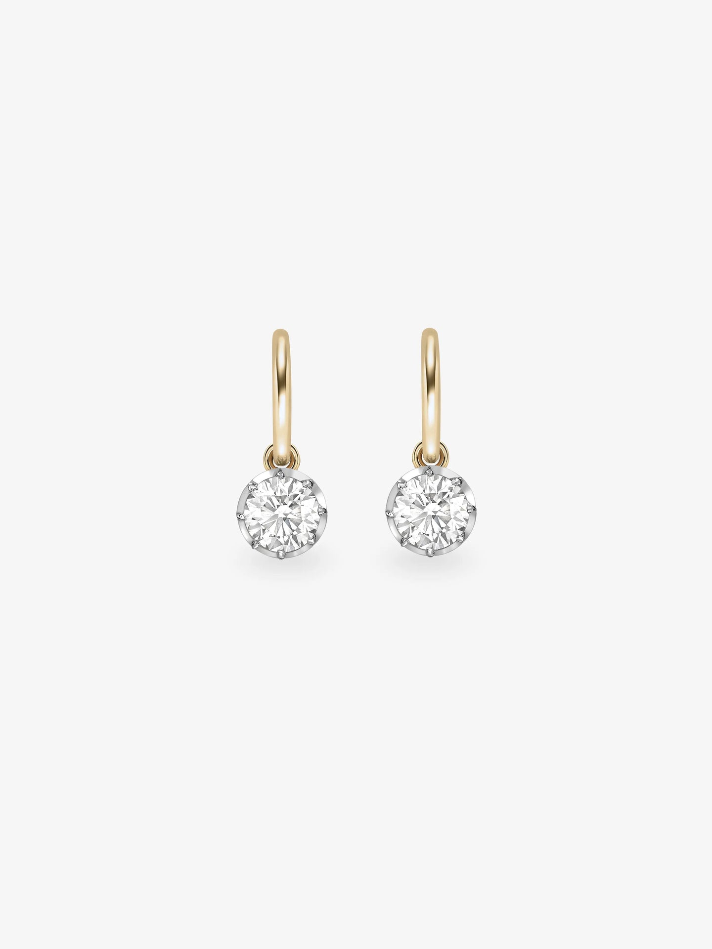 0.40ct Diamond & White Gold Gypset Hoop Earrings | Jessica McCormack ...
