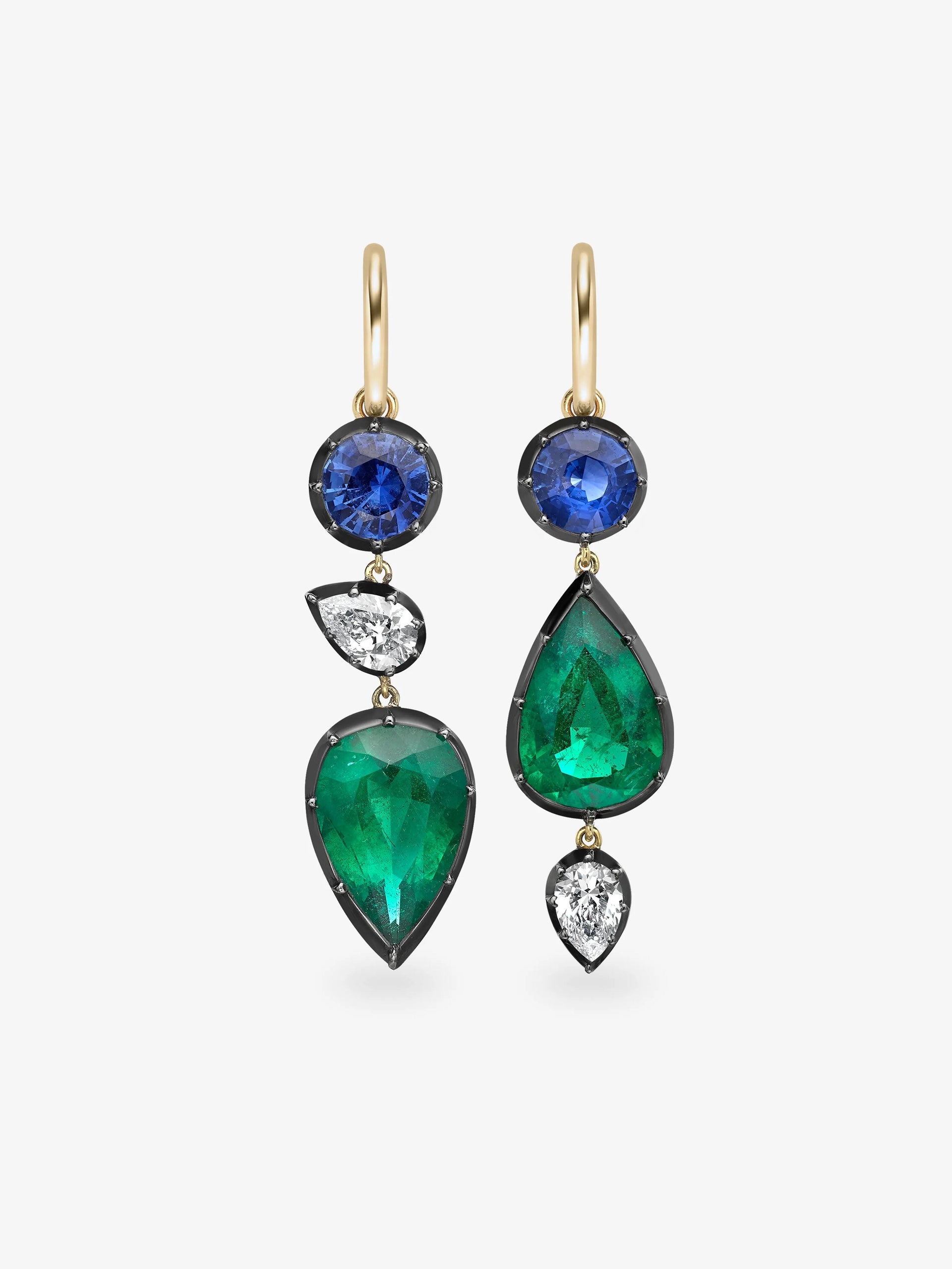 Asymmetric Multi-Shape Gypset Hoop Earrings | Jessica McCormack ...