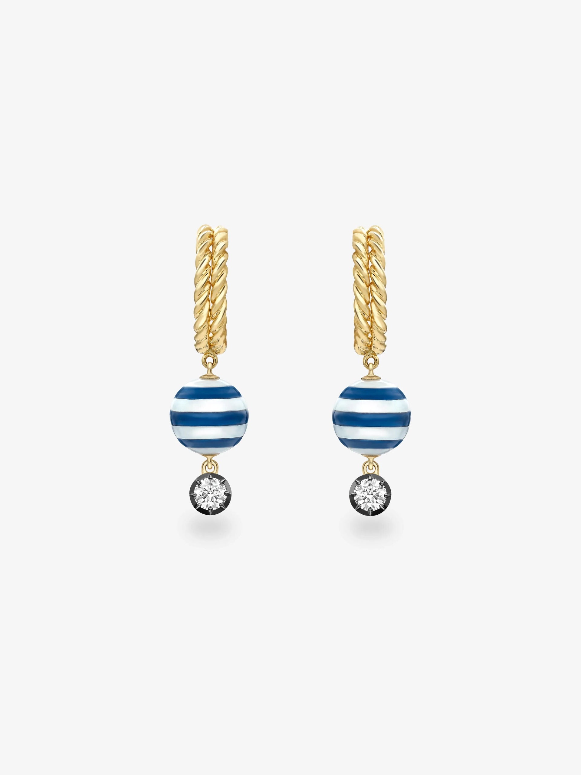 Hello Sailor Rope & Pearl Hoop Earrings | Jessica McCormack – Jessica ...