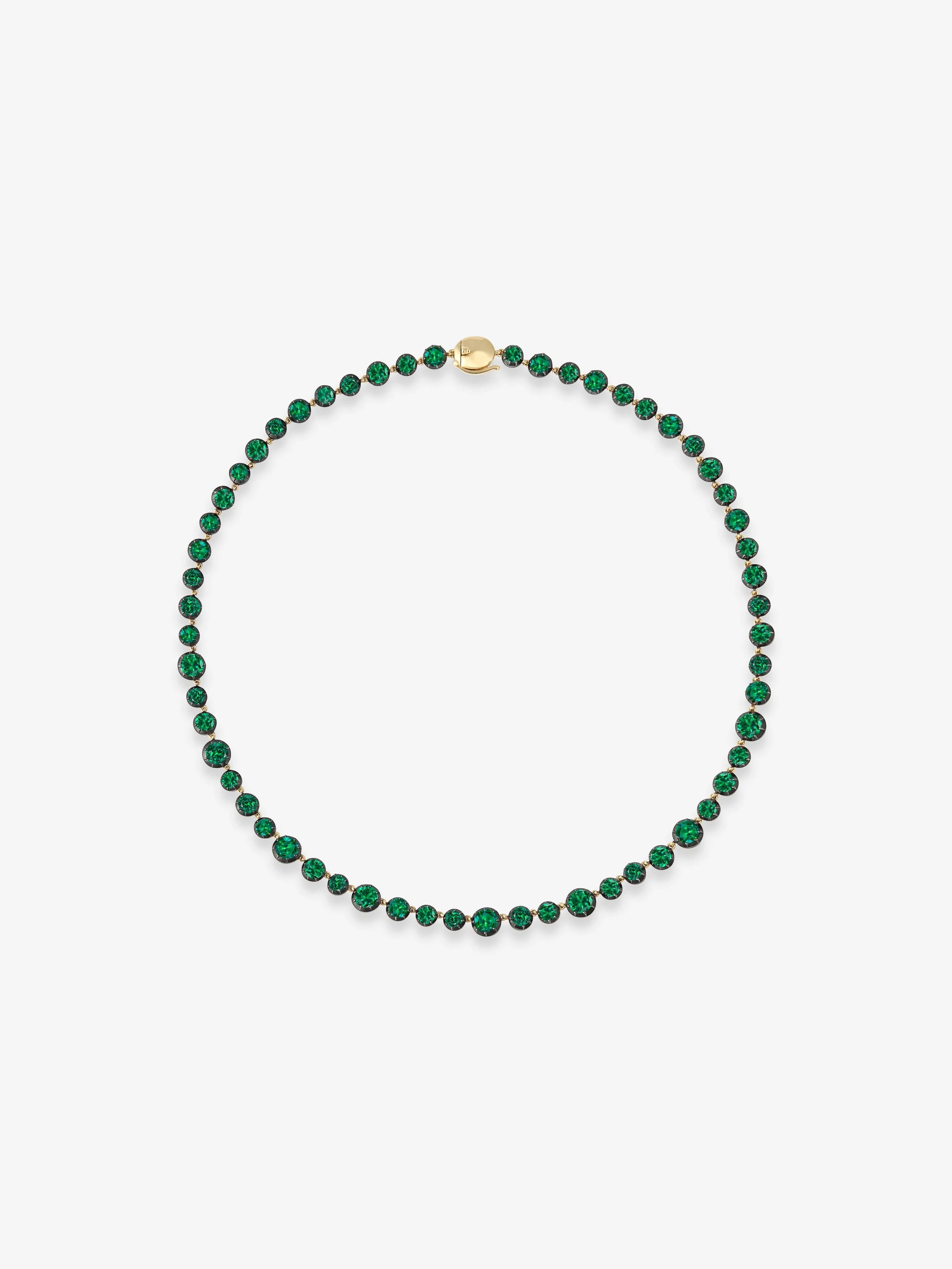 Signature Emerald Button Back Necklace – Jessica McCormack US