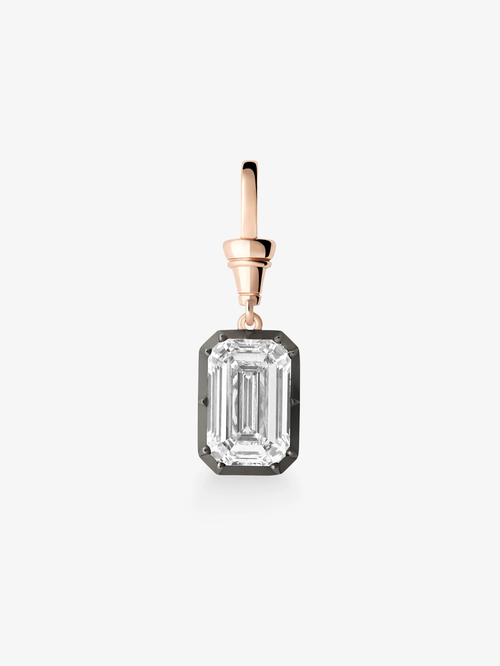 Ball n Chain 7.02ct Emerald Cut Diamond Pendant | Jessica McCormack ...