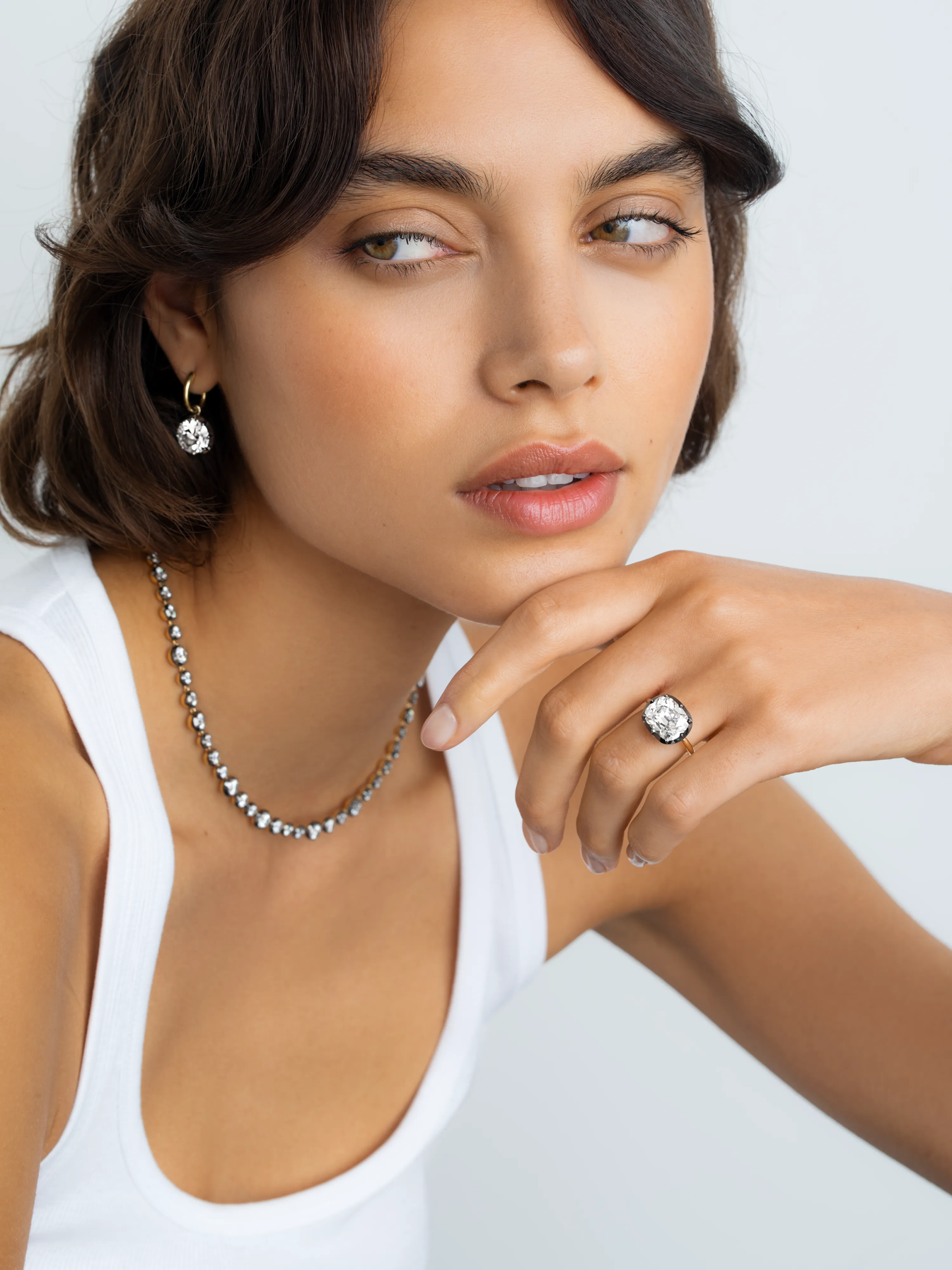 6.27ct East-West Cushion Diamond Button Back Ring | Jessica McCormack ...