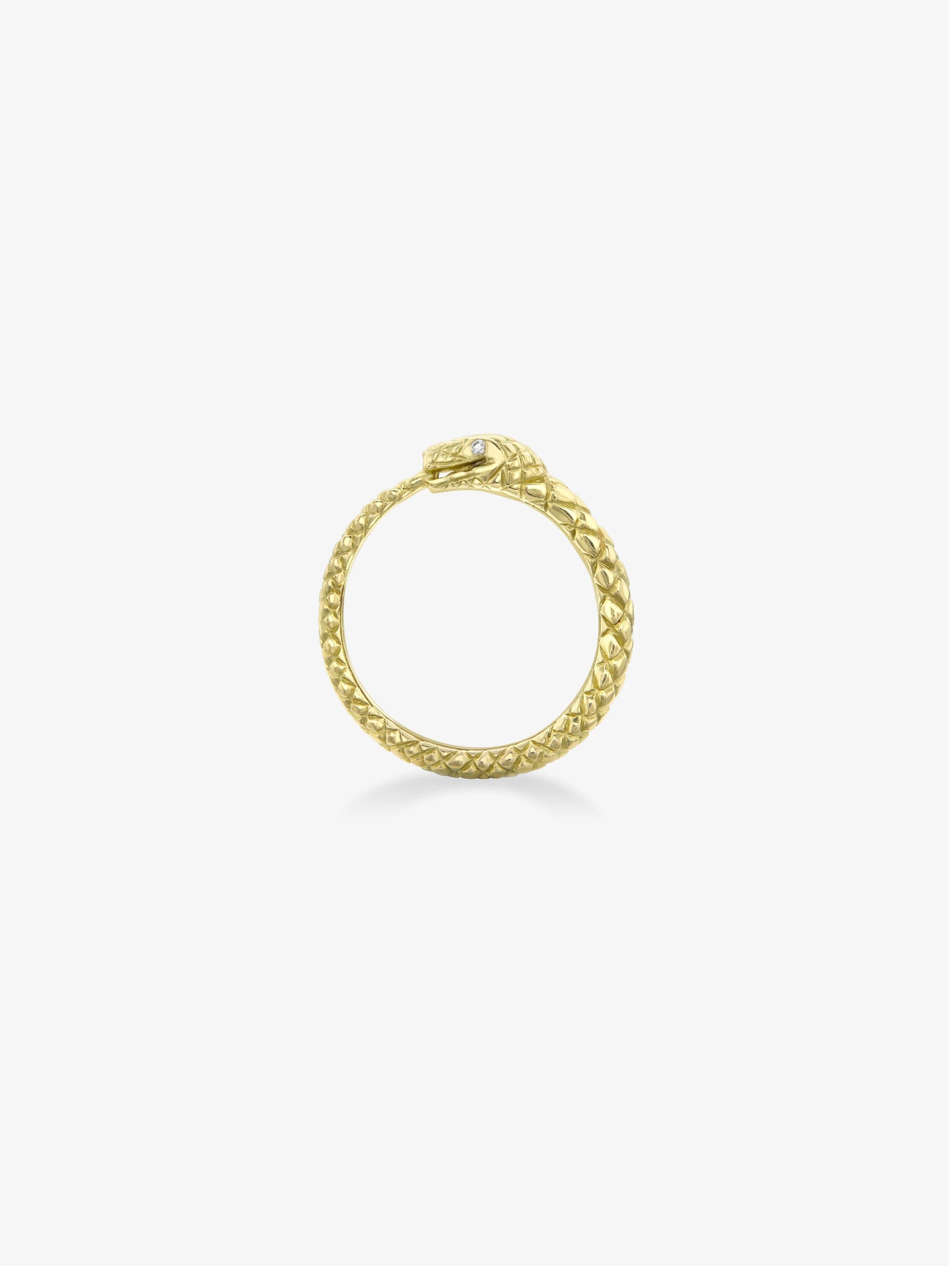 Engraved Snake Yellow Gold Ring – Jessica McCormack US