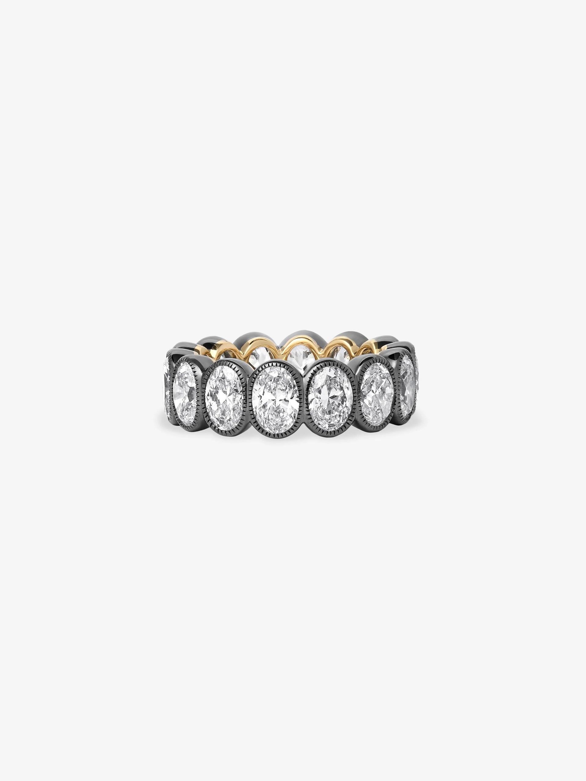 Oval Diamond Millegrain Eternity Band – Jessica McCormack US