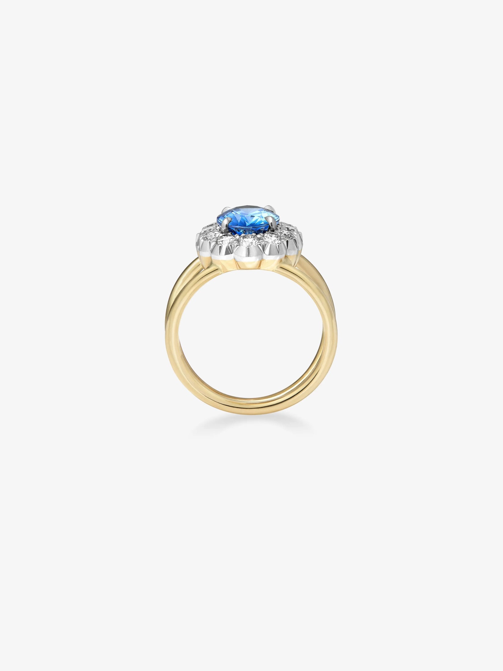5.20ct Oval Sapphire & Diamond Halo Daisy Ring | Jessica McCormack ...