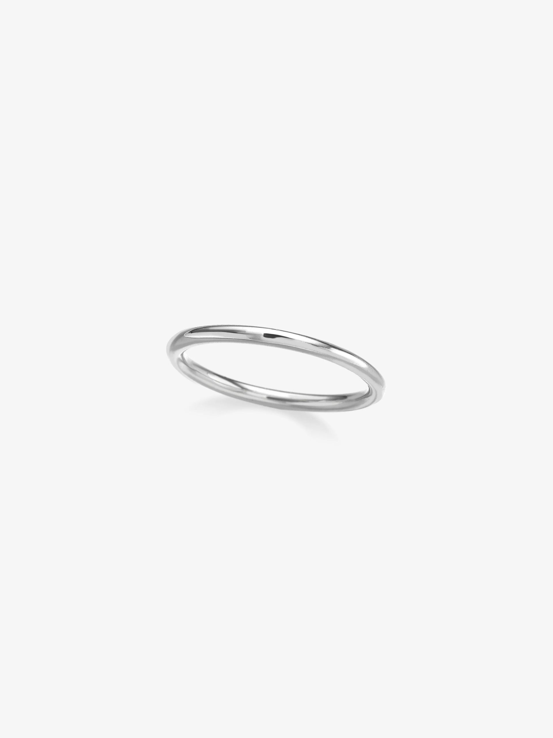 Round Wire Fine White Gold Band – Jessica McCormack US
